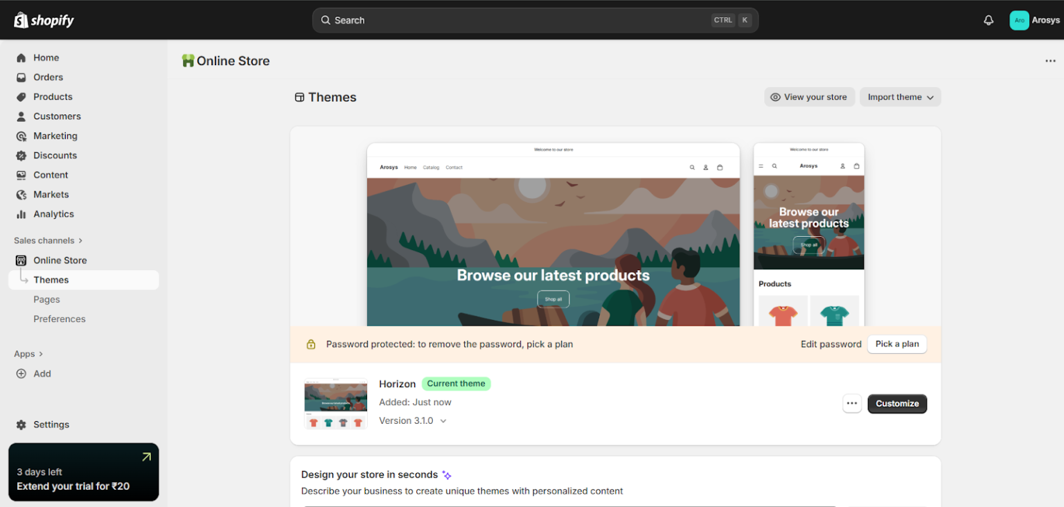 How to build a Shopify Store: A Step-by-step guide - Arosys